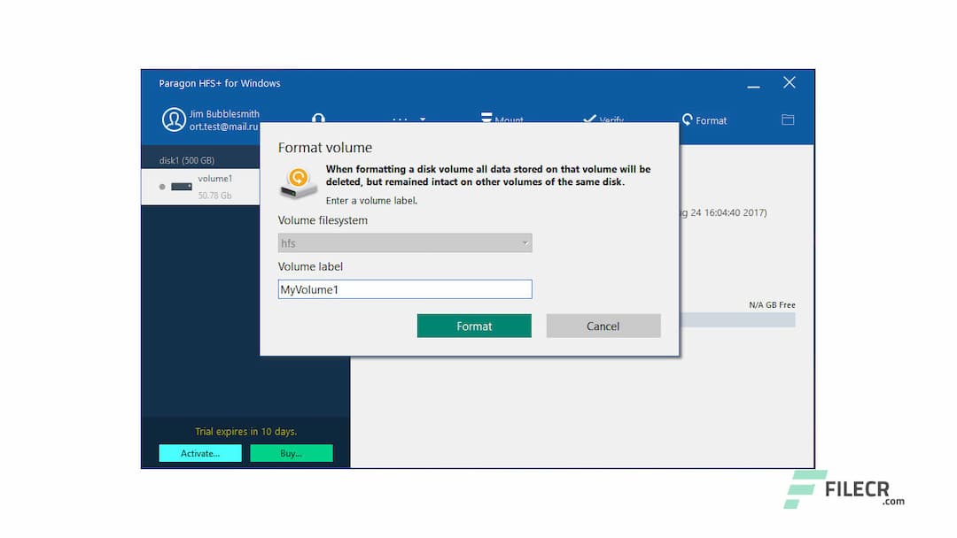 Paragon HFS+ for Windows 14.0.24 Free Download - FileCR
