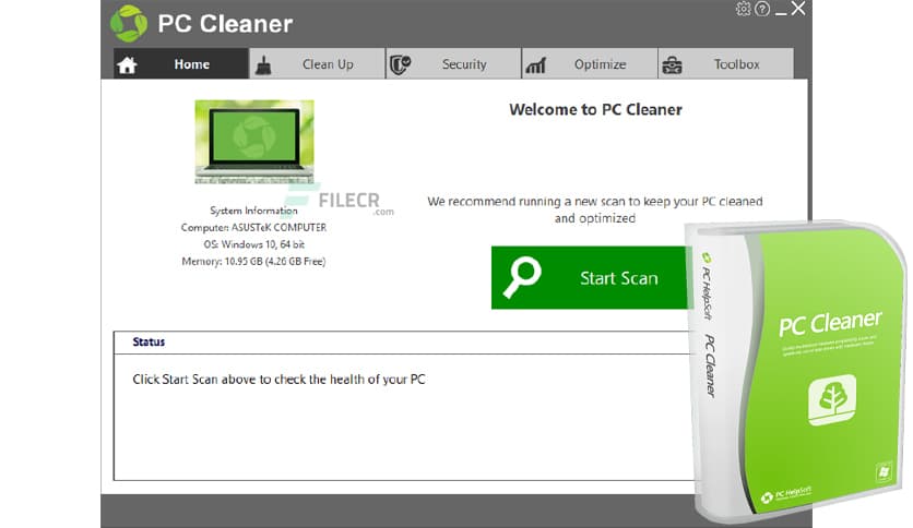 PCHelpSoft PC Cleaner Pro 9.7.0.3 Free Download - FileCR