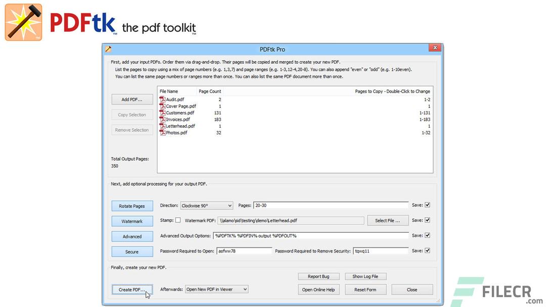 PDFtk 2 – The PDF Toolkit Full Version Free Download - FileCR