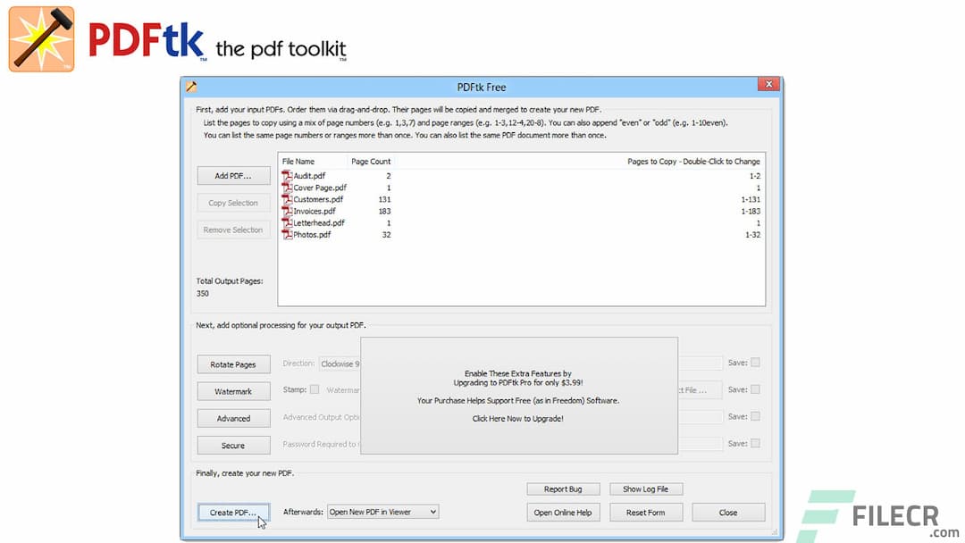 PDFtk 2 – The PDF Toolkit Full Version Free Download - FileCR