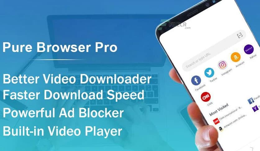 Pure Browser Pro-Ad Blocker 2.9.7 APK Free Download - FileCR