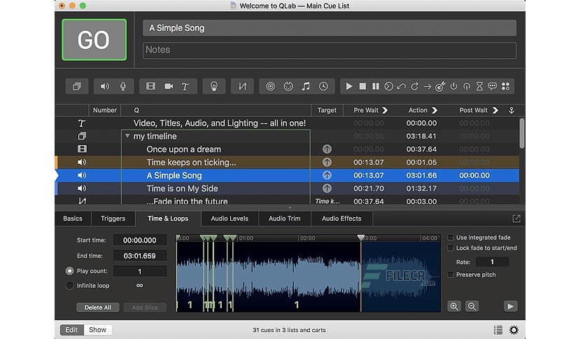QLab Pro 5.5.8 for MacOS Full Version Free Download - FileCR