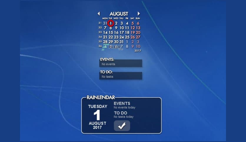 Rainlendar Pro 2.23.0.183 Free Download - FileCR