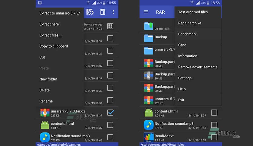RAR 7.20 build 129 APK Free Download - FileCR