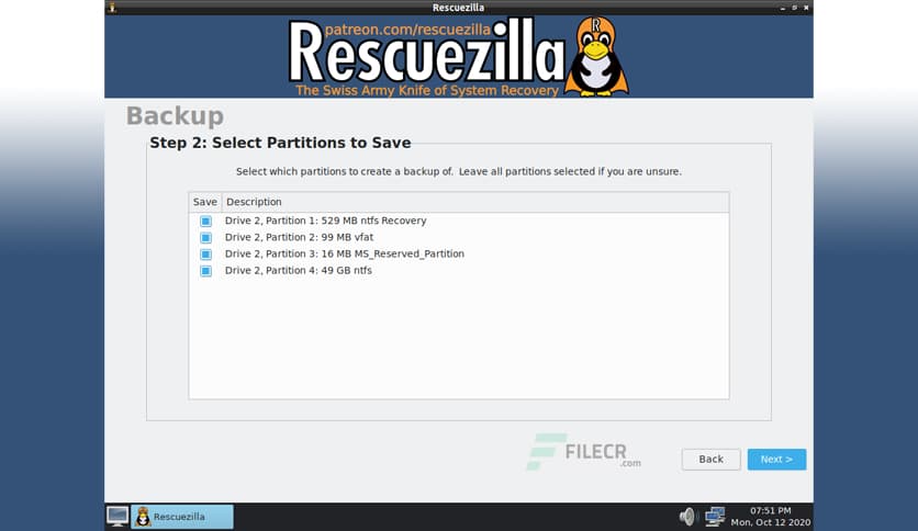 Rescuezilla 2.6.1 Free Download - FileCR