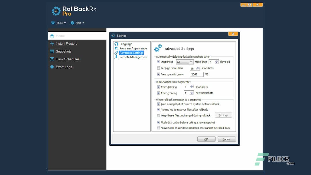 Rollback Rx Pro 12.9.2710971022 Free Download - FileCR