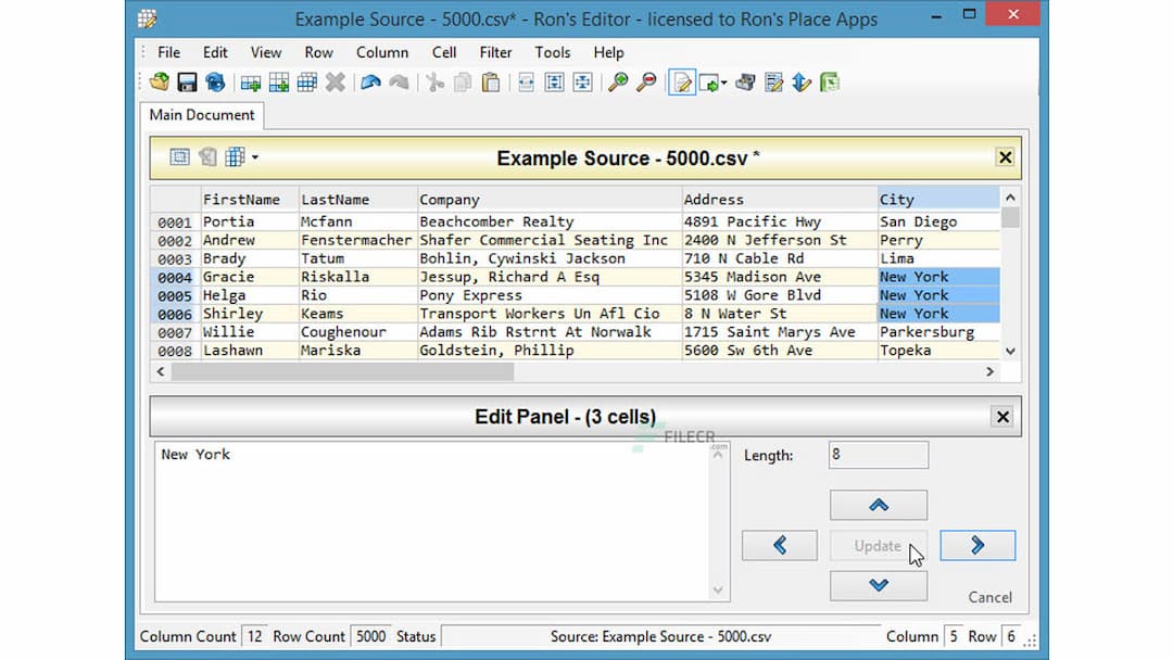 Rons CSV Editor 2023.05.19.1414 Free Download - FileCR