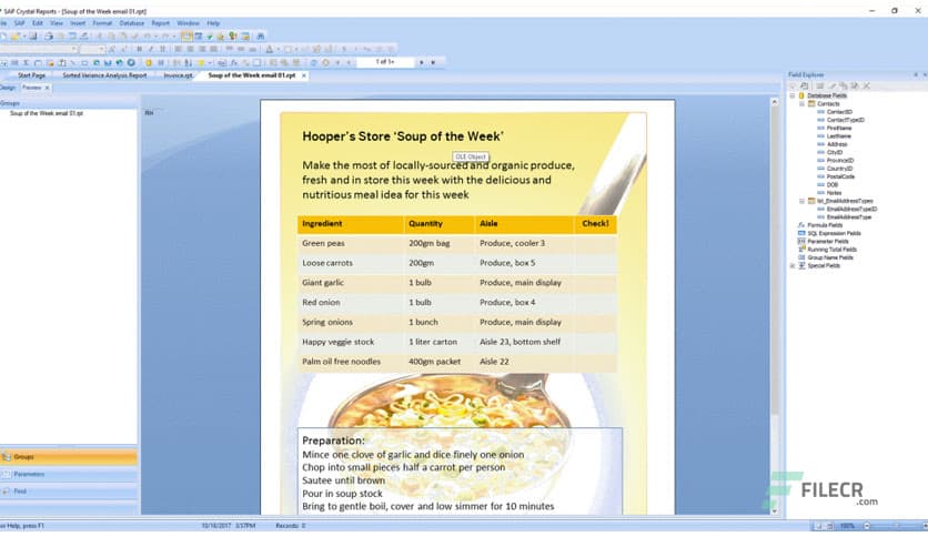 SAP Crystal Reports 2016 SP09 Free Download - FileCR