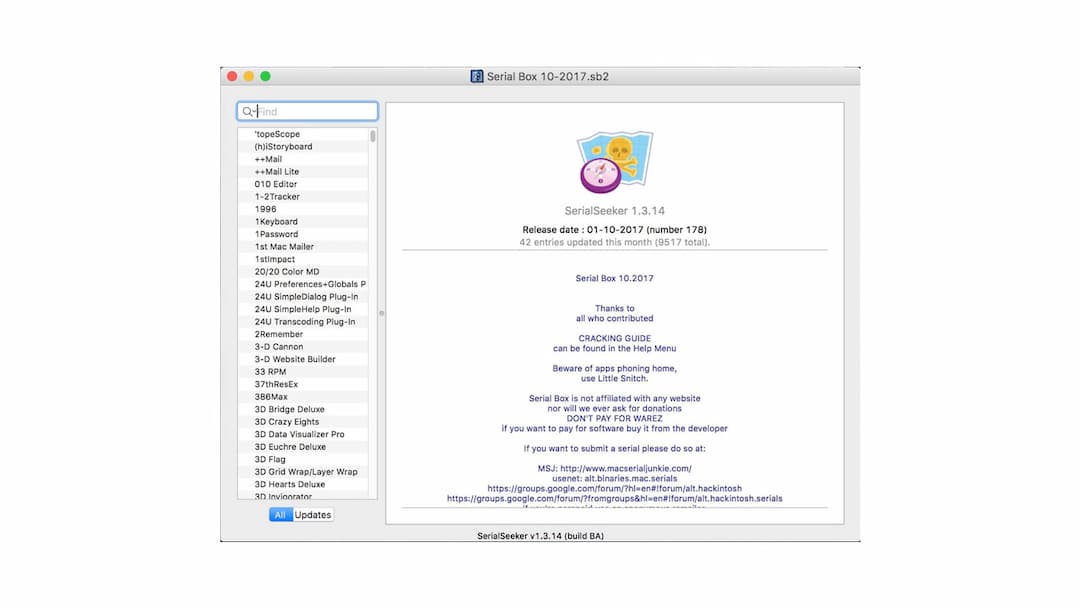 Serial Box & SerialSeeker 05.2025 for MacOS - Free Download - FileCR