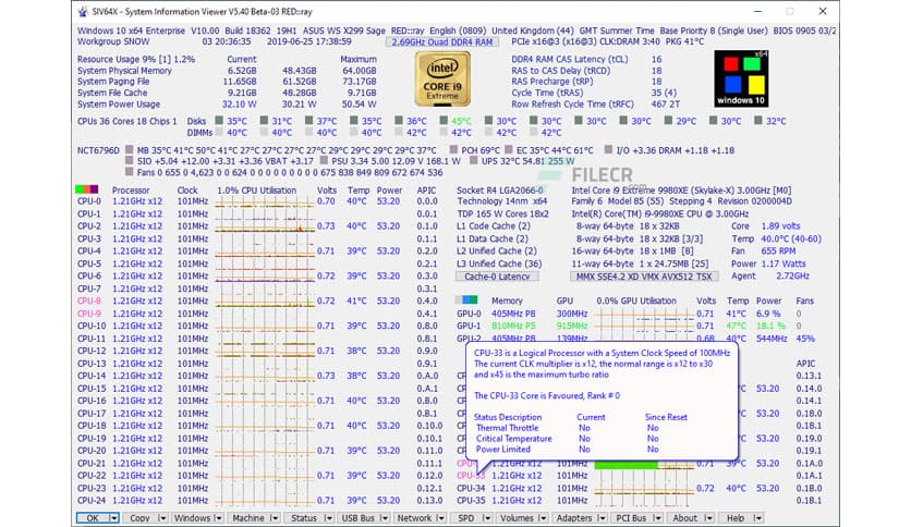 SIV (System Information Viewer) 5.83 - FileCR