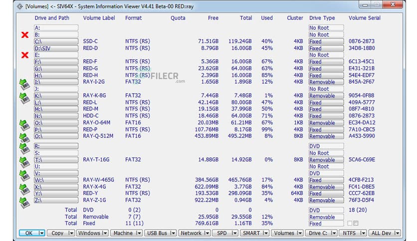 SIV (System Information Viewer) 5.84 - FileCR