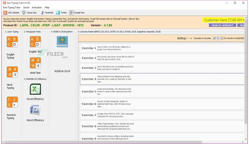 Soni Typing Tutor 6.1.33 Free Download - FileCR