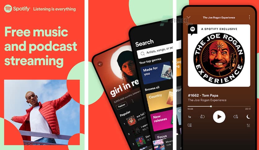 Download Spotify Premium MOD APK Unlocked- FileCR