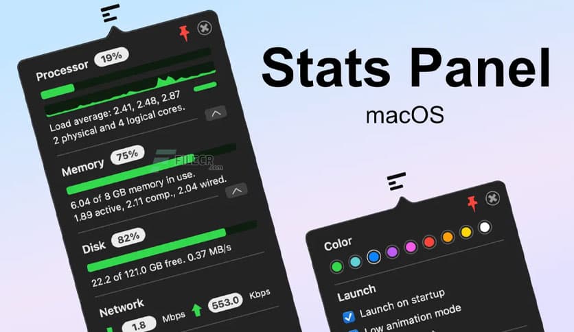 Stats Panel 1.3.0 for MacOS Free Download - FileCR