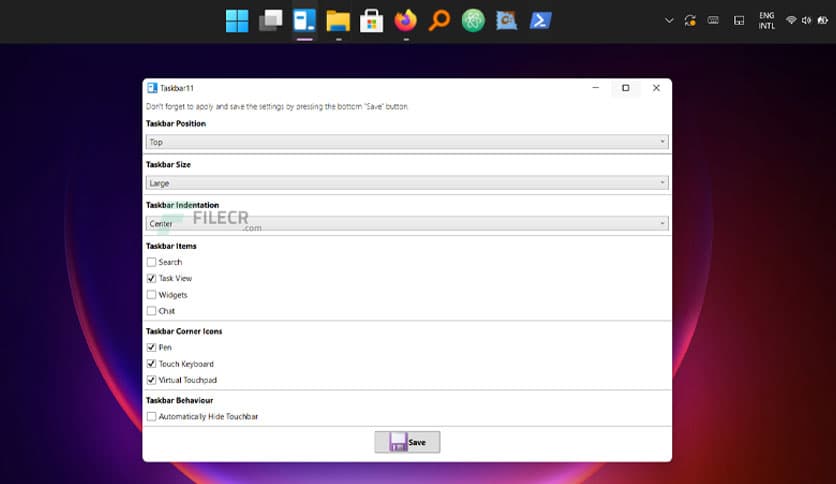 Taskbar 11 v5.0.2 Full Version Free Download - FileCR