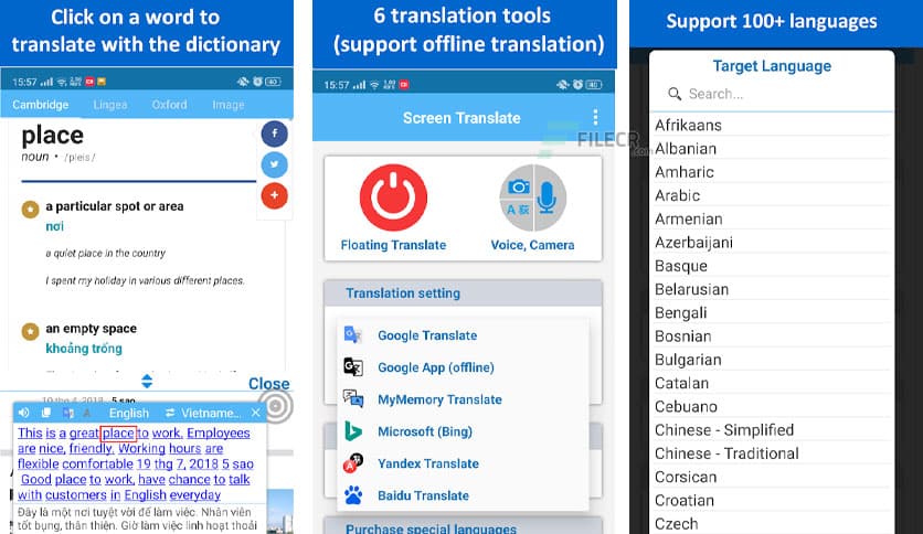 Translate On Screen 1.164 APK Free Download - FileCR