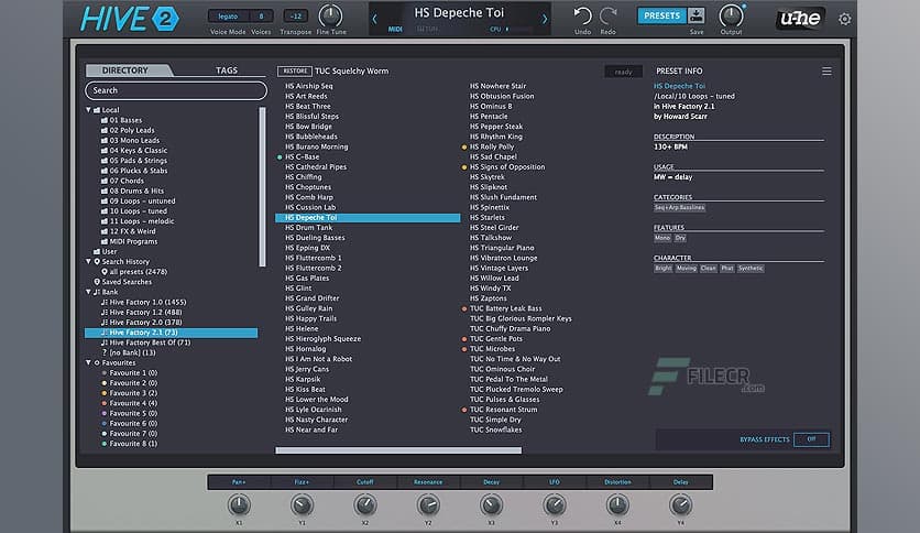 u-he Hive 2.1.2.16520 Full Version Free Download - FileCR