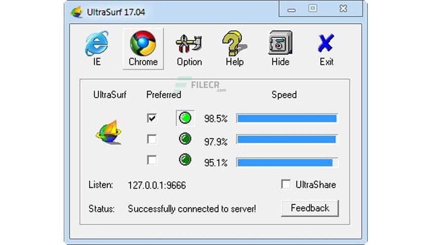 UltraSurf 22.11 Free Download - FileCR