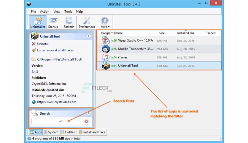 Uninstall Tool 3.8.0.5730 Free Download - FileCR