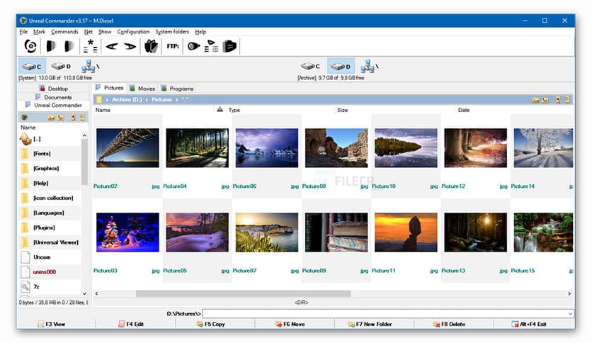 Unreal Commander 3.57 Build 1497 Free Download - FileCR