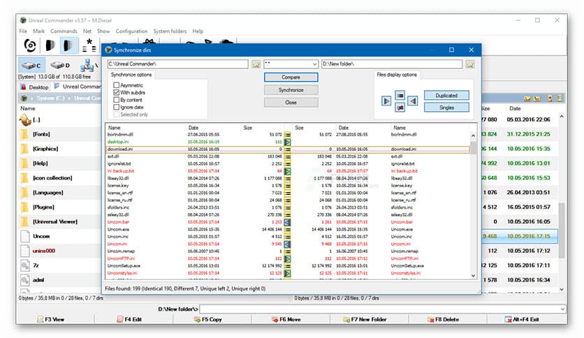 Unreal Commander 3.57 Build 1497 Free Download - FileCR