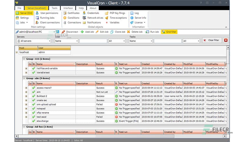VisualCron Pro 9.9.12 Build 21260 Free Download - FileCR