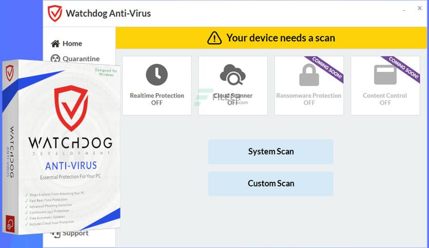 Watchdog Anti-Virus 1.8.640 Free Download - FileCR