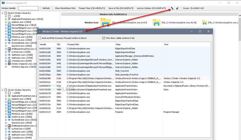 Window Inspector 3.7 Free Download - FileCR