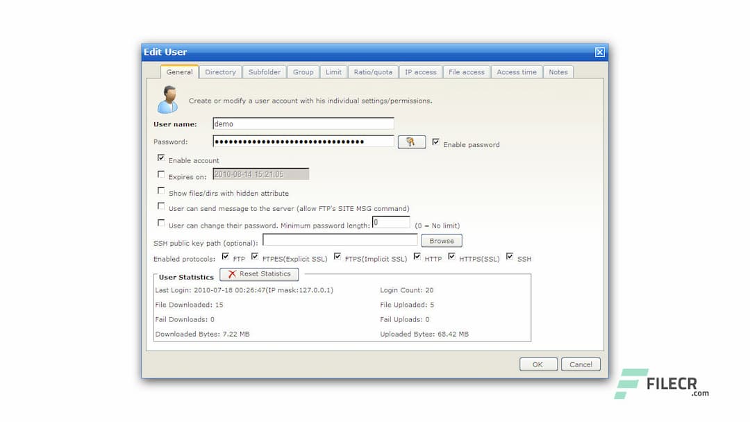 Wing FTP Server Corporate 8.0.9 Free Download - FileCR