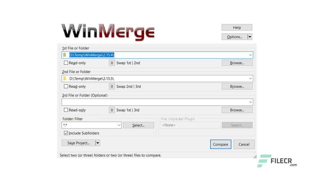 WinMerge 2.16.50.2 Full Version Free Download - FileCR