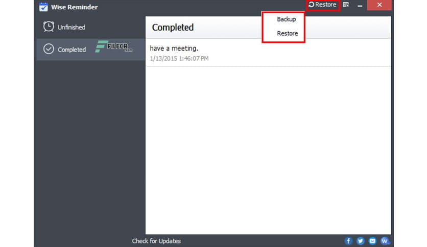 Wise Reminder 1.3.7.92 Full Version Free Download - FileCR