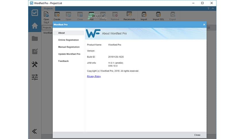Wordfast Pro 5.12.1 Full Version Free Download - FileCR