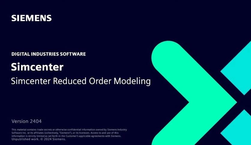Siemens Simcenter Rom Reduced Order Modeling Download Latest 2024